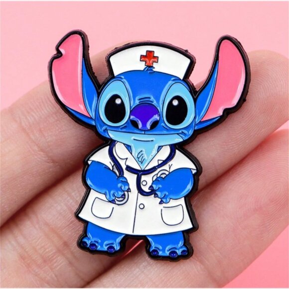 Disney | Jewelry | Disney Dr Stitch Enamel Trading Pin New So Cute ...